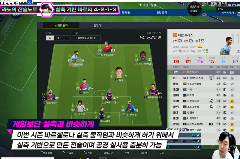 Fc 온라인 인벤 실축 기반 전술 바르셀로나 4 2 1 3 소개합니다 Fc 온라인 인벤 팁과 노하우 게시판