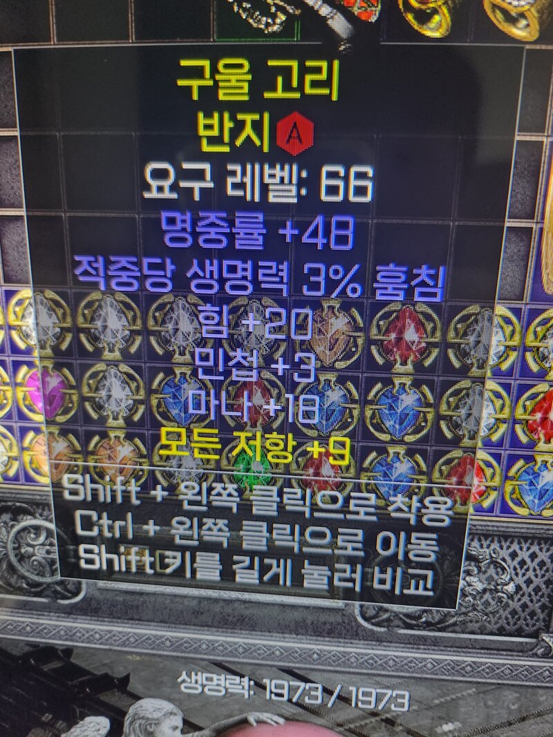 레어반지인데 환인가요 디아블로2 득템and자랑 게시판 디아블로2 인벤
