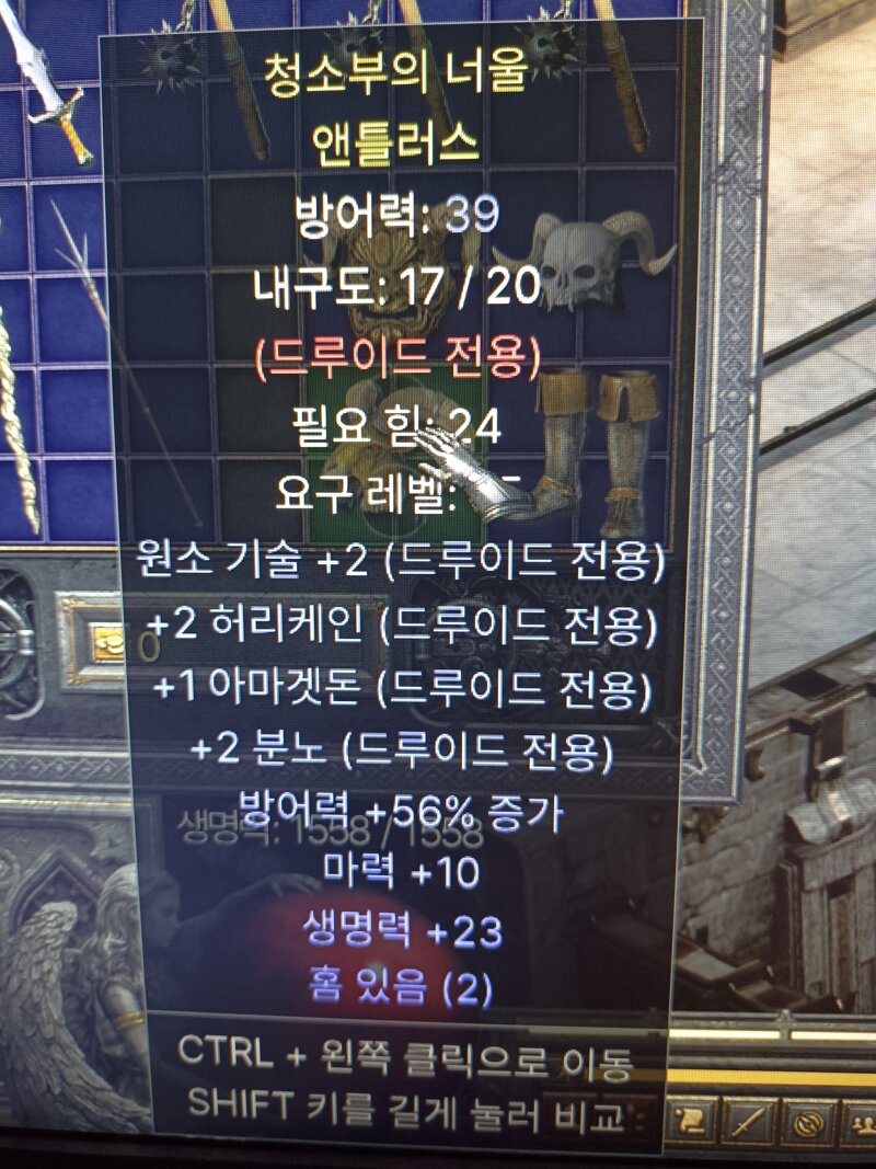 드루 뚜껑 쓸만한가요 디아블로2 드루이드 게시판 디아블로2 인벤