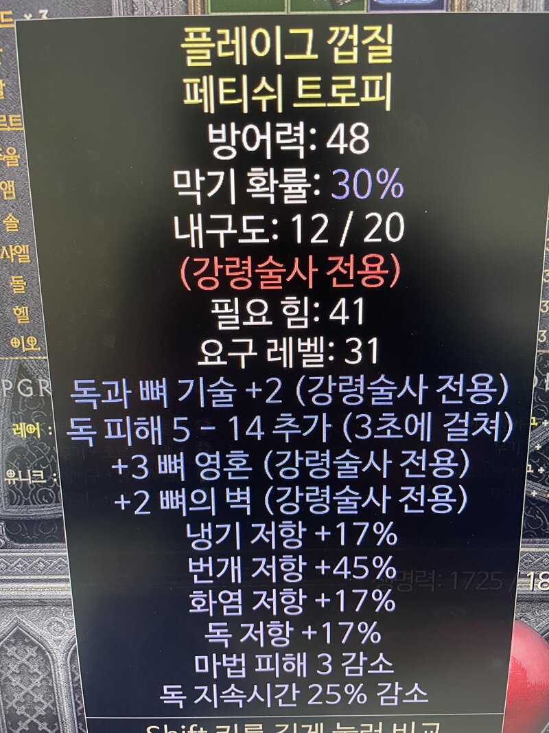 네크방패 감정부탁드립니다 디아블로2 득템and자랑 게시판 디아블로2 인벤