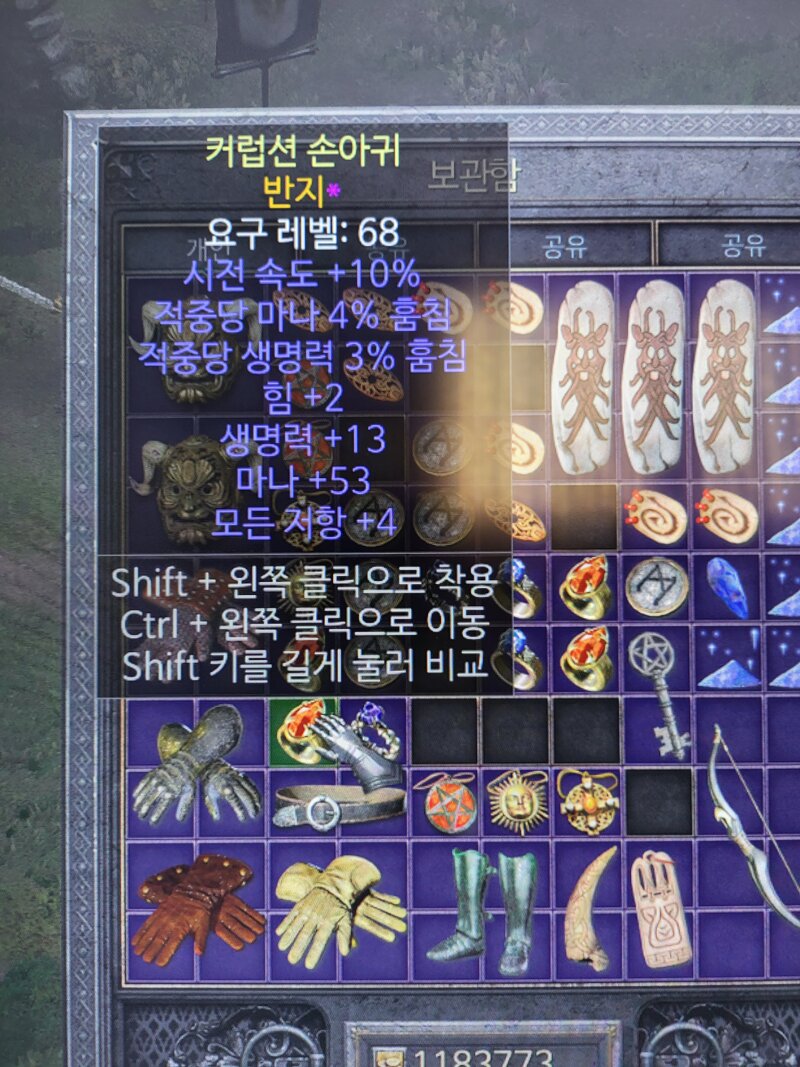 이 반지 옵션 쓸만한가요 디아블로2 질문과 답변 디아블로2 인벤