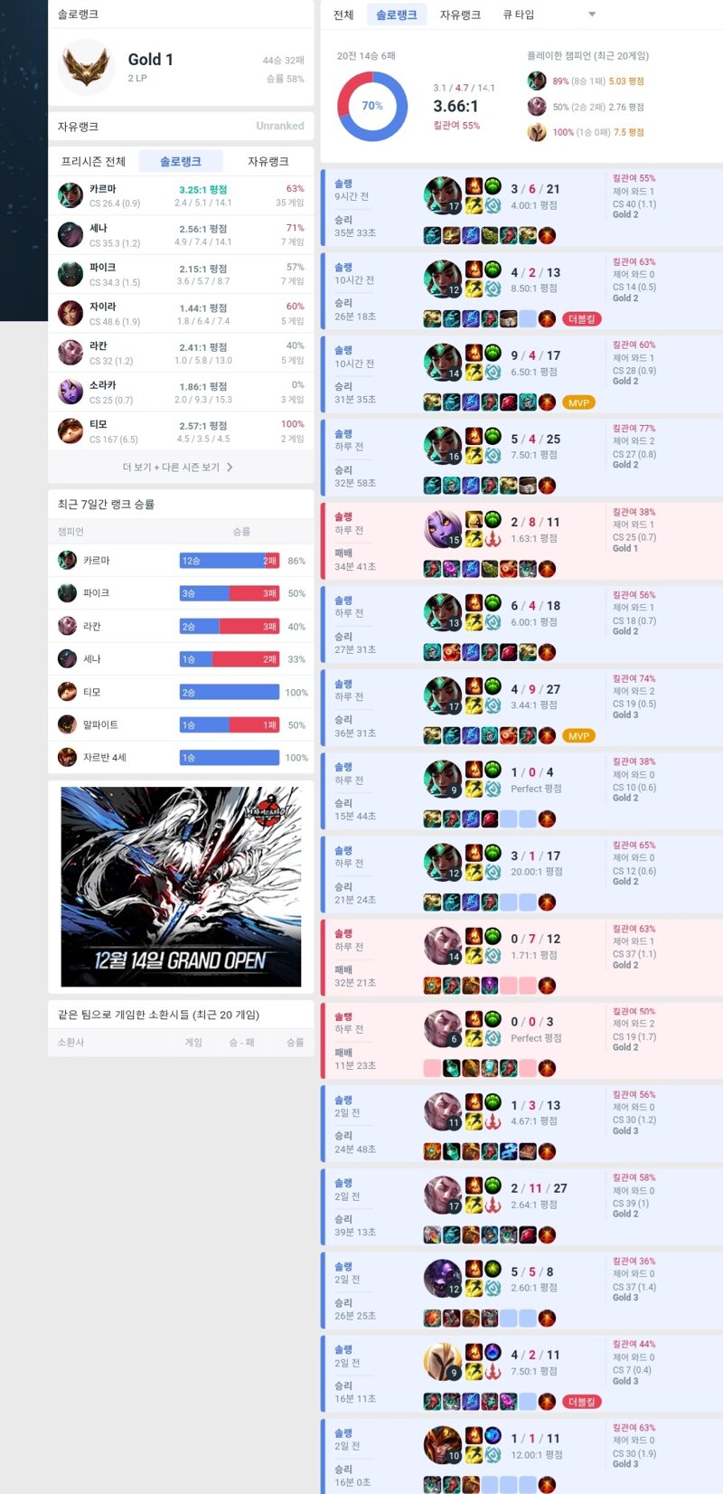리그오브레전드 인벤 수호자 광휘의 미덕 탱카르마 꿀인거같은데요 Lol 서포터 게시판