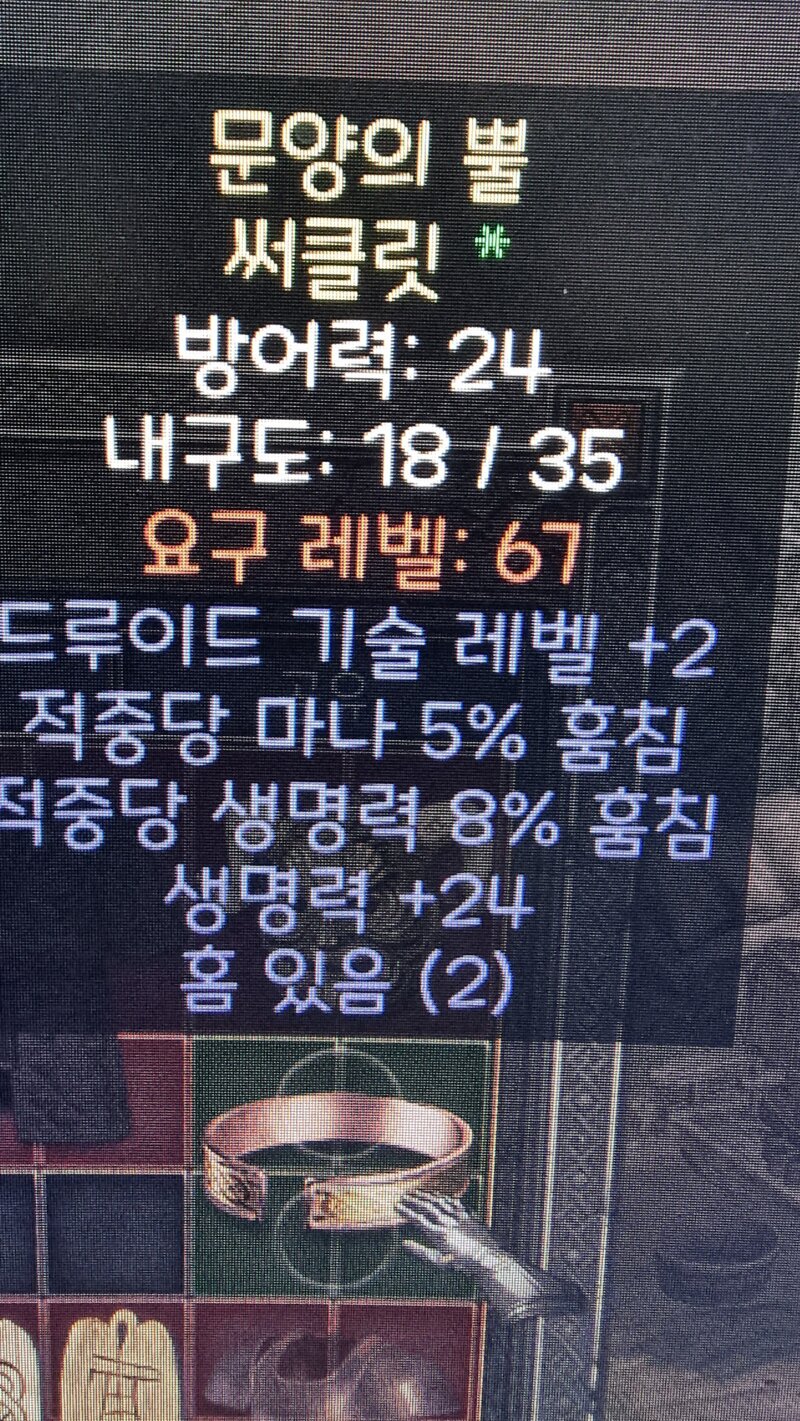 두루이드 뚜껑 디아블로2 득템and자랑 게시판 디아블로2 인벤