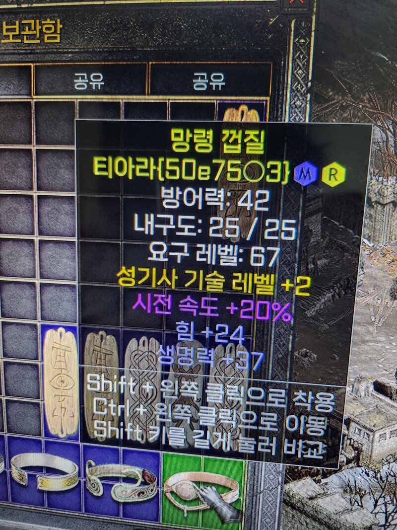 그리님 이중에 쓸만한게 있을까요 디아블로2 득템and자랑 게시판 디아블로2 인벤