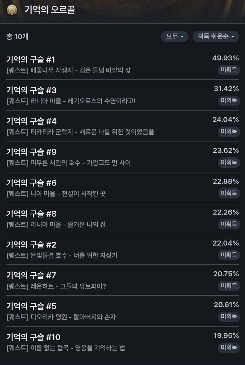 로스트아크 인벤 내실검색으로 보는 기억의 오르골 로스트아크 인벤 자유 게시판