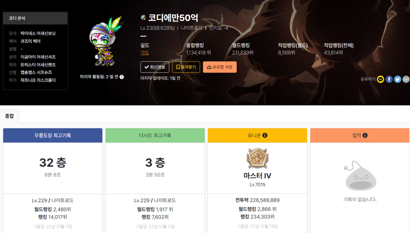 메이플스토리 인벤 스카니아 갸또 길드의 코디에만50억 박제 메이플스토리 인벤 자유게시판