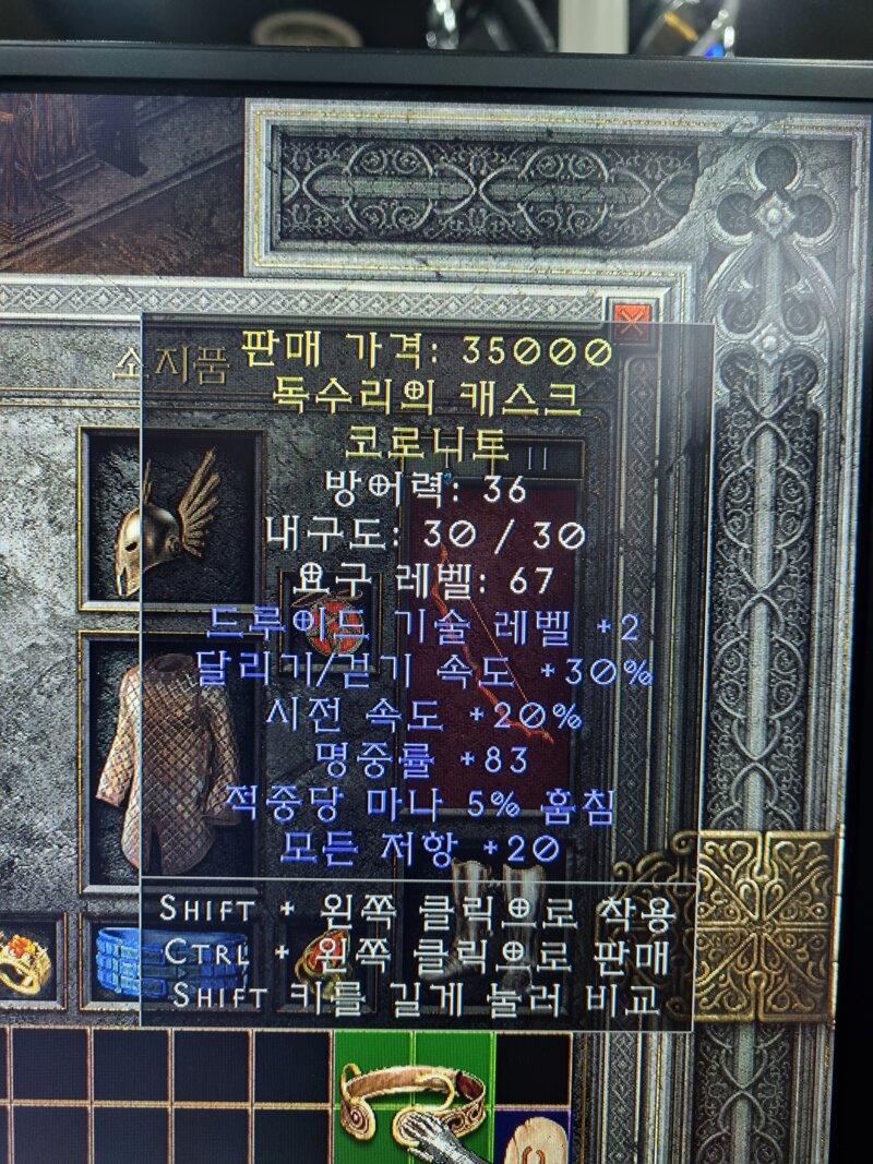 쌍패투구 디아블로2 드루이드 게시판 디아블로2 인벤