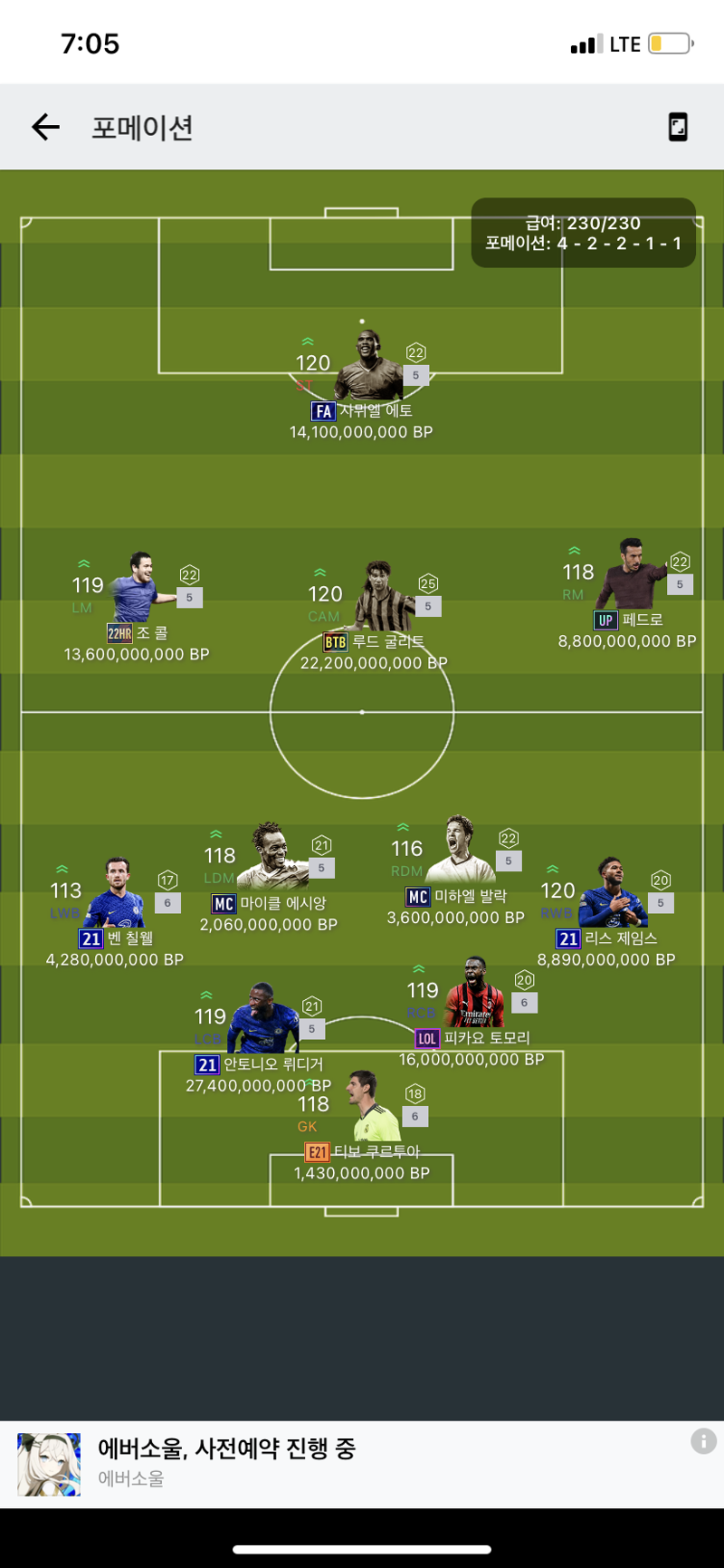 Fc 온라인 인벤 서민 1200억 첼시 보강 부탁드립니다 Fc 온라인 인벤 자유게시판