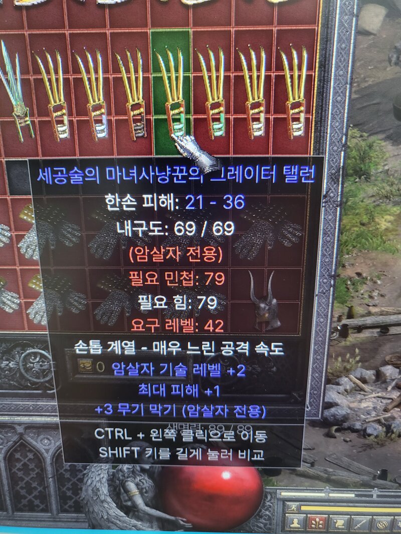 그라언니 고르고 고른건데 함 봐줘욤 디아블로2 득템and자랑 게시판 디아블로2 인벤