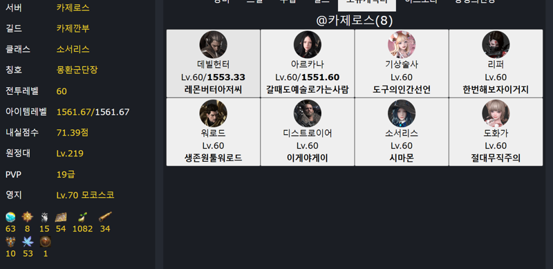 로스트아크 인벤 하누 2수 파찾 쌀먹마인드시마몬 발견 거르고 다니시라고 올립니다 로스트아크 인벤 서버 사건사고 게시판