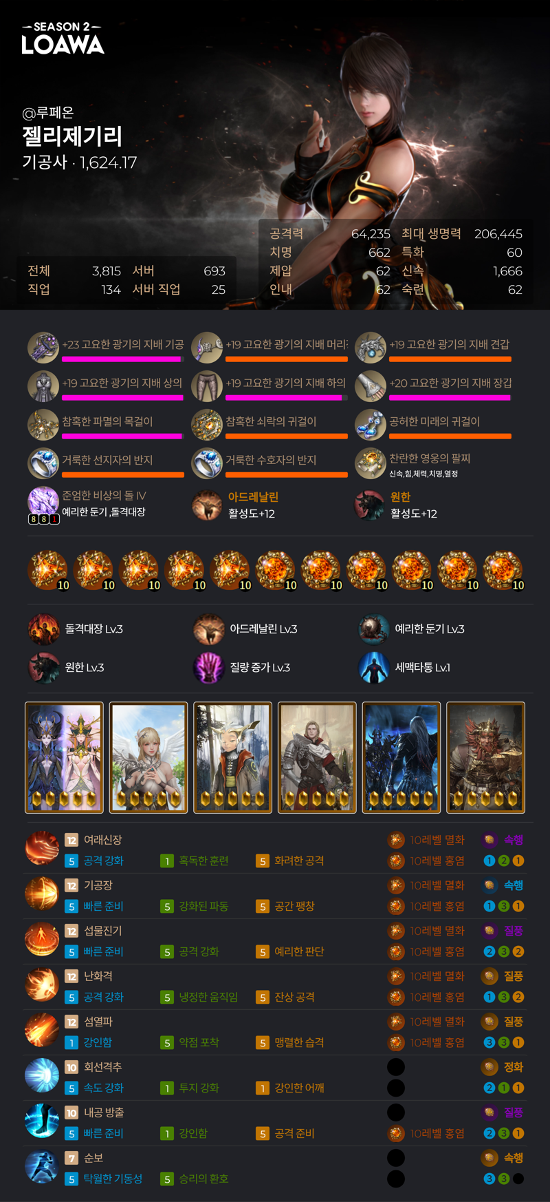로스트아크 인벤 1624 무23 Dps 저장용 로스트아크 인벤 기공사 게시판