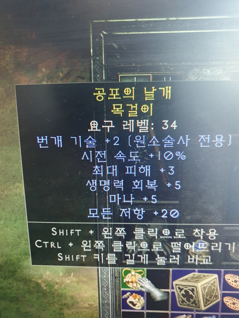 목걸이하고 링 좀 봐주세요 디아블로2 득템and자랑 게시판 디아블로2 인벤