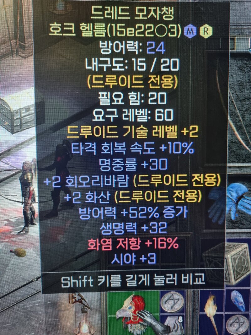 드루형들 이뚜껑 쓰는건가유 디아블로2 드루이드 게시판 디아블로2 인벤