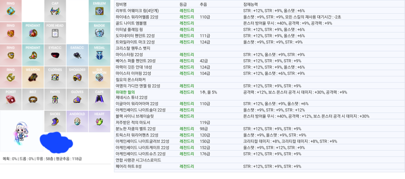 메이플스토리 인벤 스펙저장겸 질문 메이플스토리 인벤 리부트 게시판