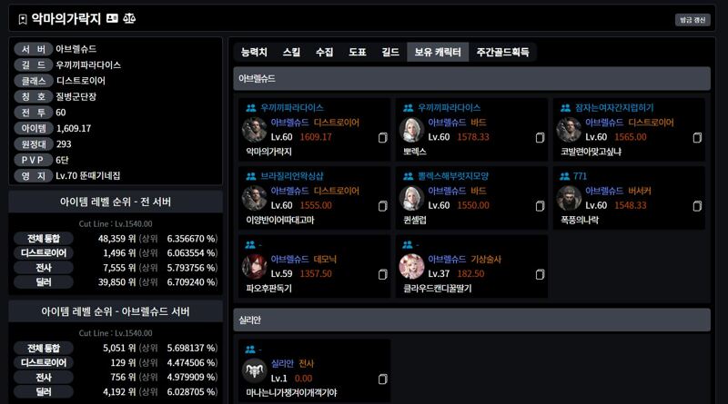 로스트아크 인벤 하누마탄 카운터 안치고 뒤져놓고 남탓하는 디트 로스트아크 인벤 서버 사건사고 게시판
