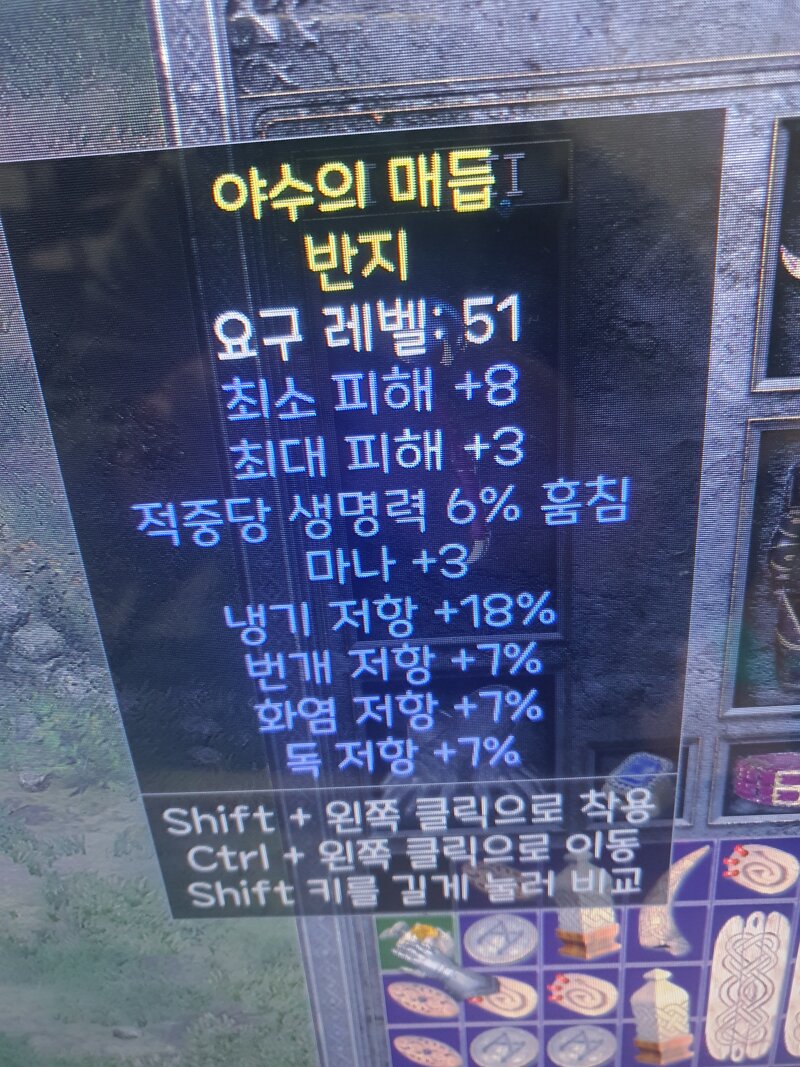 고수님들 반지 옵 괜찬나여 디아블로2 자유 게시판 디아블로2 인벤