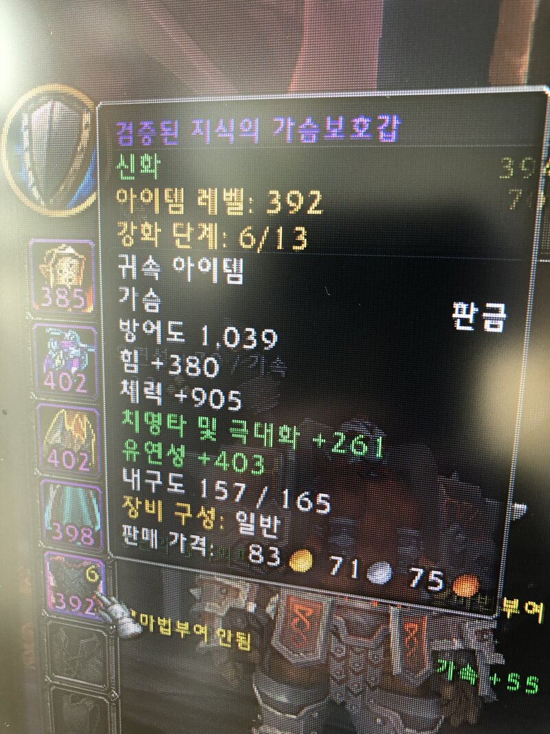 월드 오브 워크래프트 인벤 전탱 템좀 봐주세욥 와우 인벤 전사 게시판