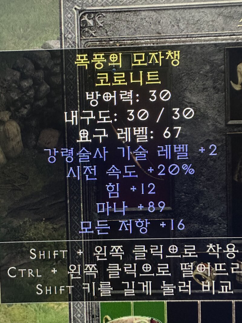 네크 패케 뚜껑 감정 부탁드려요 디아블로2 득템and자랑 게시판 디아블로2 인벤