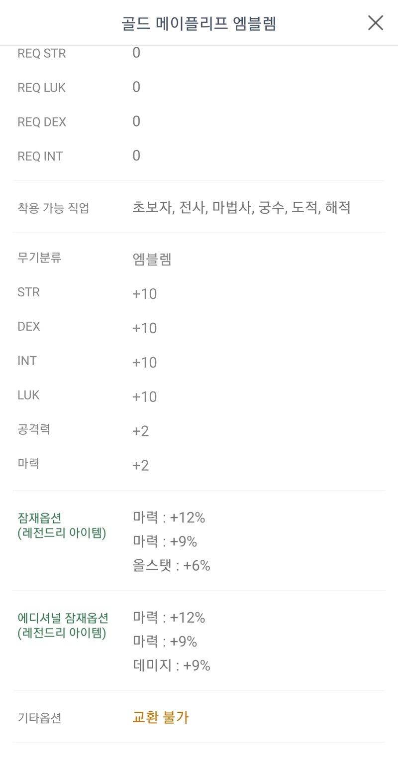 메이플스토리 인벤 해방 목표 비숍 엠블 적정할까요 메이플스토리 인벤 마법사 직업게시판
