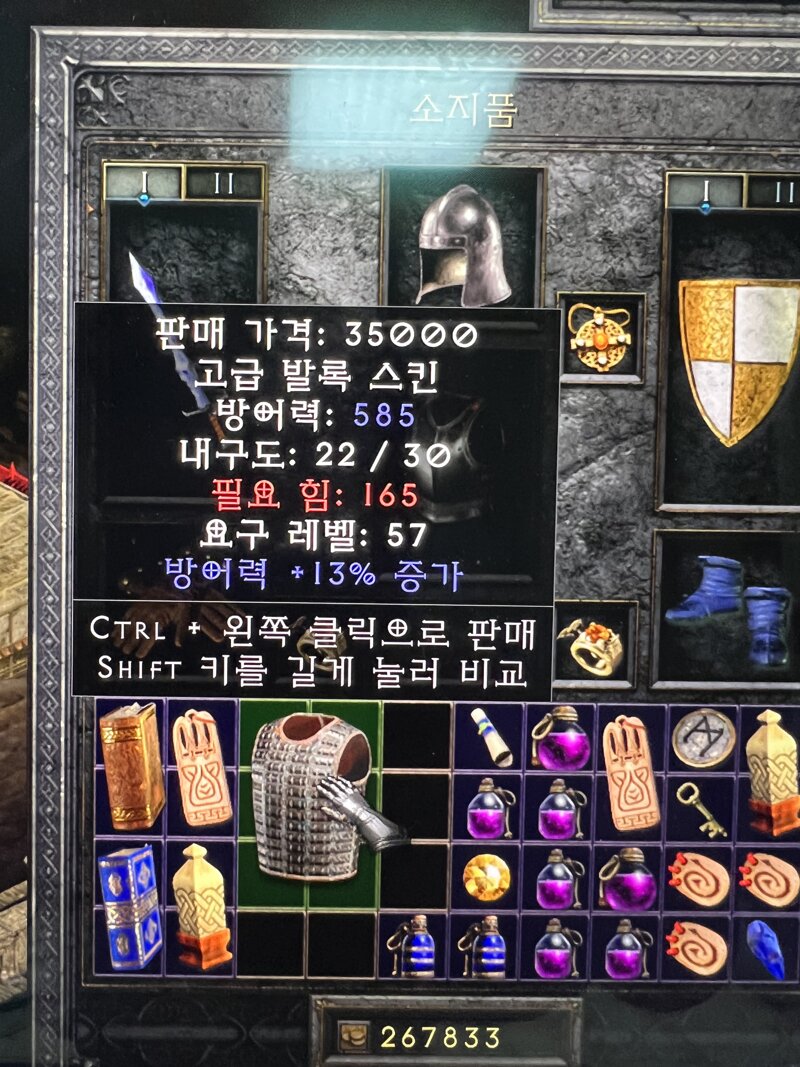 고급 발록스킨 13방상 쓸데 있나요 디아블로2 득템and자랑 게시판 디아블로2 인벤
