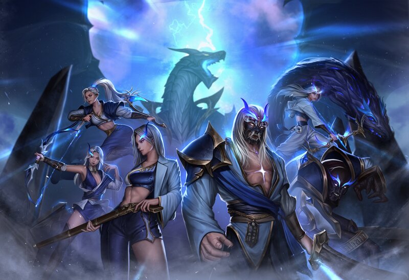 리그오브레전드 인벤 Drx 월즈 스킨 팬아트 Lol 팬아트카툰 게시판