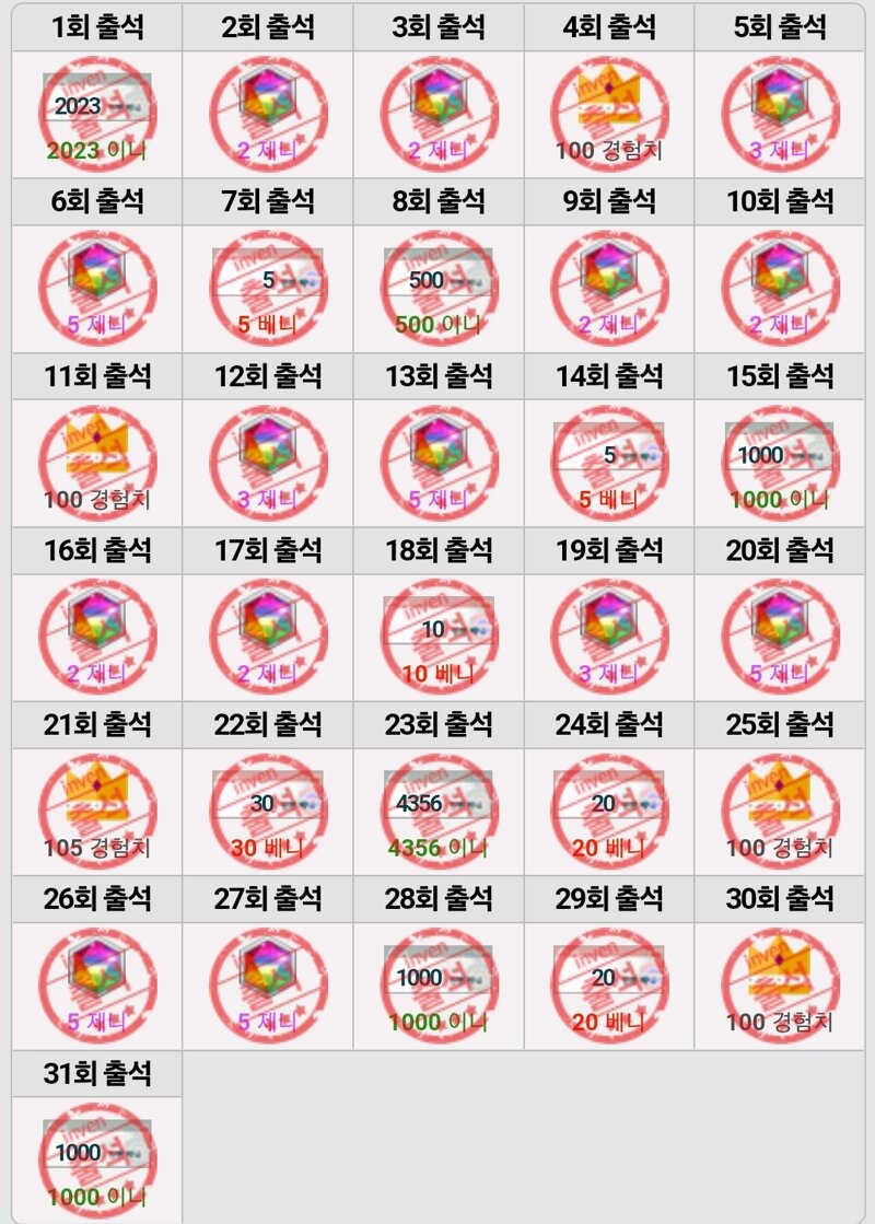 이번달 출첵 매깨고 디아블로2 자유 게시판 디아블로2 인벤