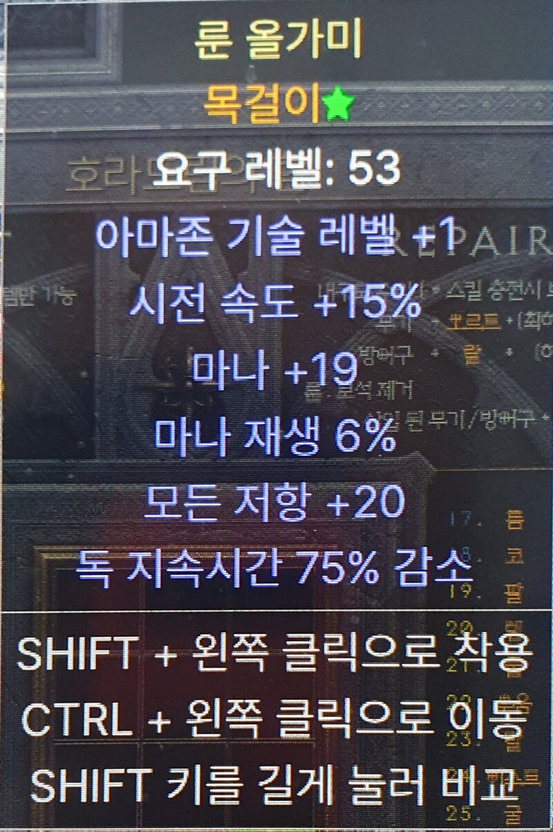 이 목걸이 가치 있나요 디아블로2 득템and자랑 게시판 디아블로2 인벤