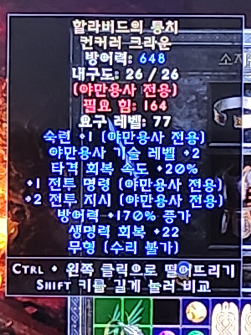 에테리얼 요뚜껑도 쓰나요 디아블로2 득템and자랑 게시판 디아블로2 인벤