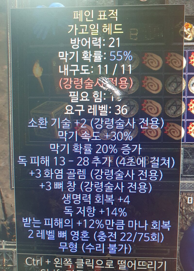 네크방패 쓰는건가요 디아블로2 득템and자랑 게시판 디아블로2 인벤