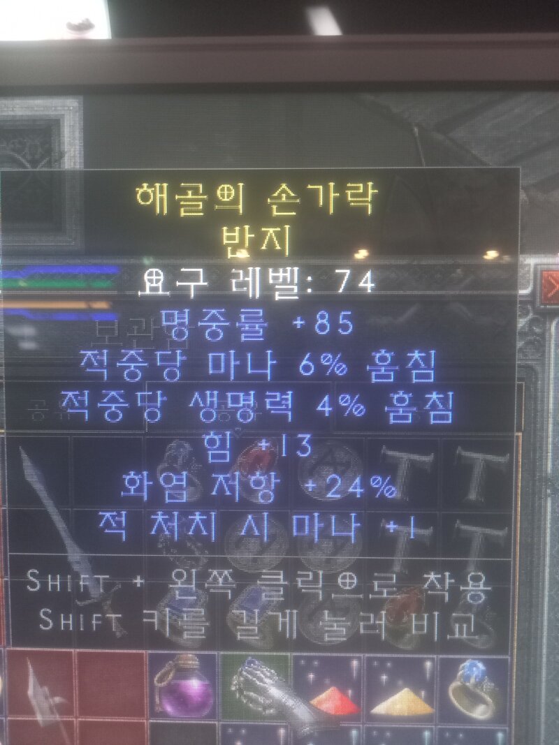 흔한 듀얼링 봐주시겠습니까 디아블로2 자유 게시판 디아블로2 인벤
