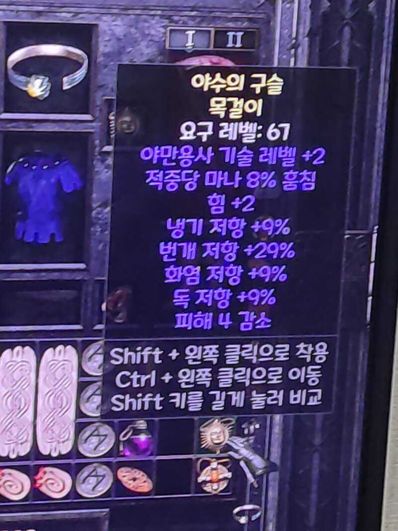 레어 목걸이좀 봐주실분 디아블로2 자유 게시판 디아블로2 인벤