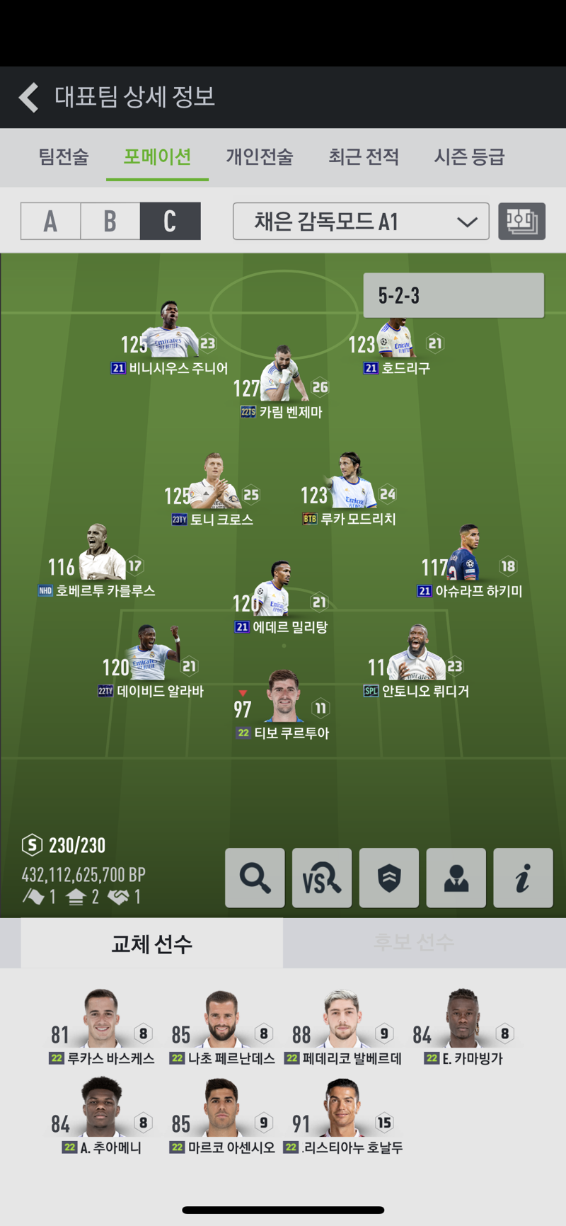 Fc 온라인 인벤 4300억 레알 스쿼드 도움 부탁드립니다 ㅠㅠ Fc 온라인 인벤 감독모드 게시판