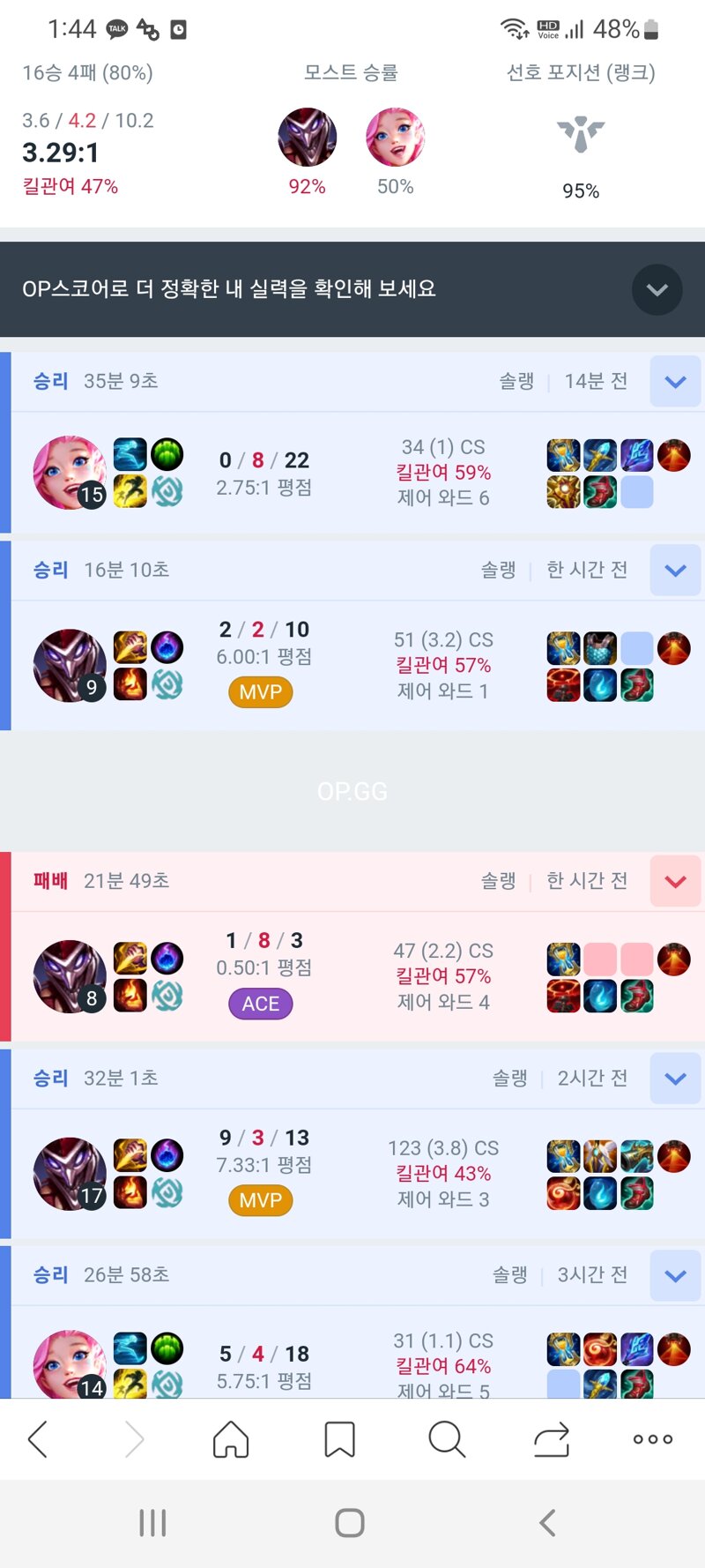 리그오브레전드 인벤 브1 첫 8할찍음 Lol 정글 게시판