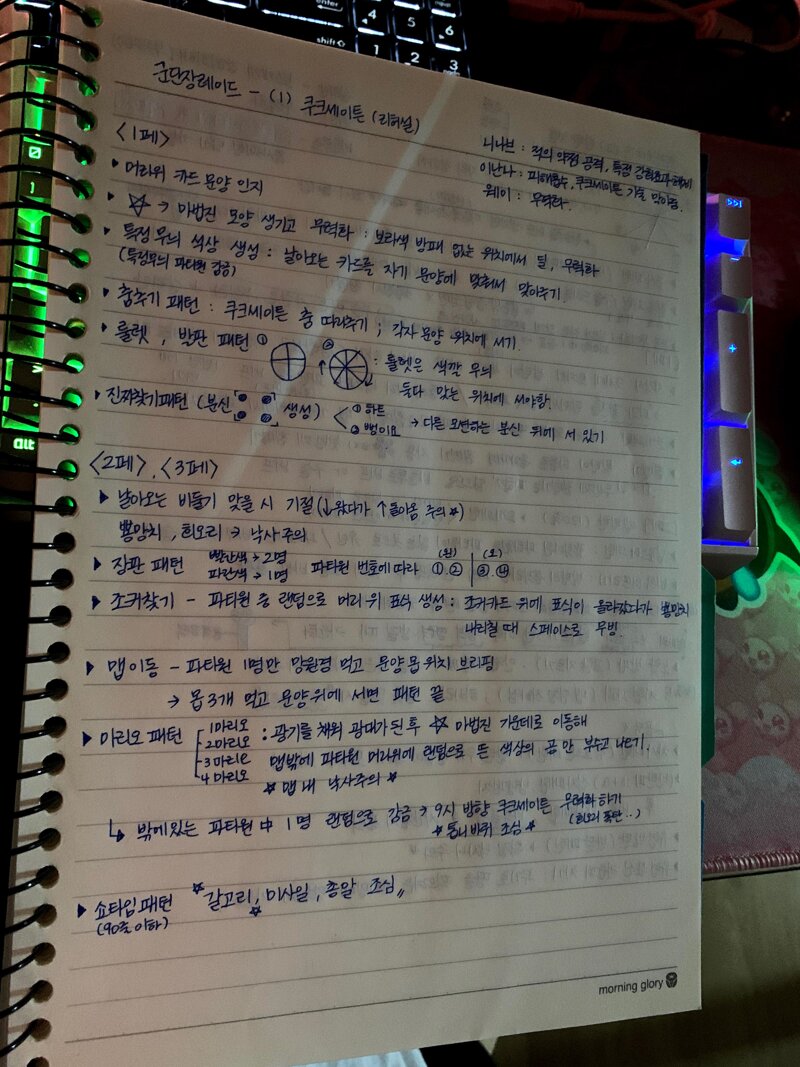 로스트아크 인벤 30추 구경하다가 나도 로아 공부노트 생각나서 꺼내봄 로스트아크 인벤 자유 게시판
