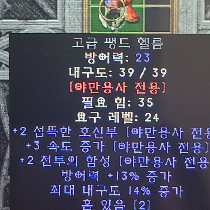 야만용사 템 질문드립니다 디아블로2 질문과 답변 디아블로2 인벤