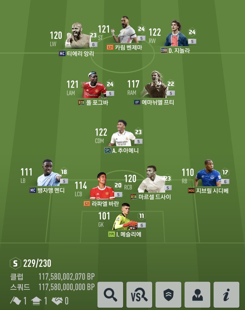 Fc 온라인 인벤 프랑스 국대 1200억 스쿼드 Fc 온라인 인벤 팀전술 평가 상담 게시판