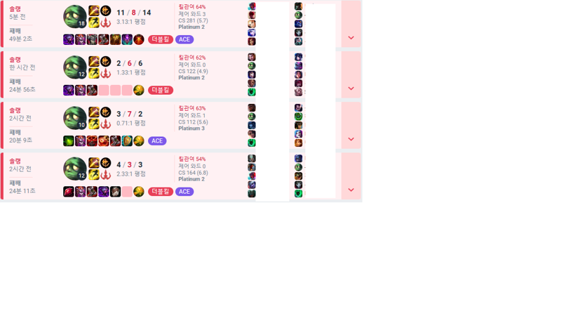 리그오브레전드 인벤 연패구간 떳다 Lol 정글 게시판