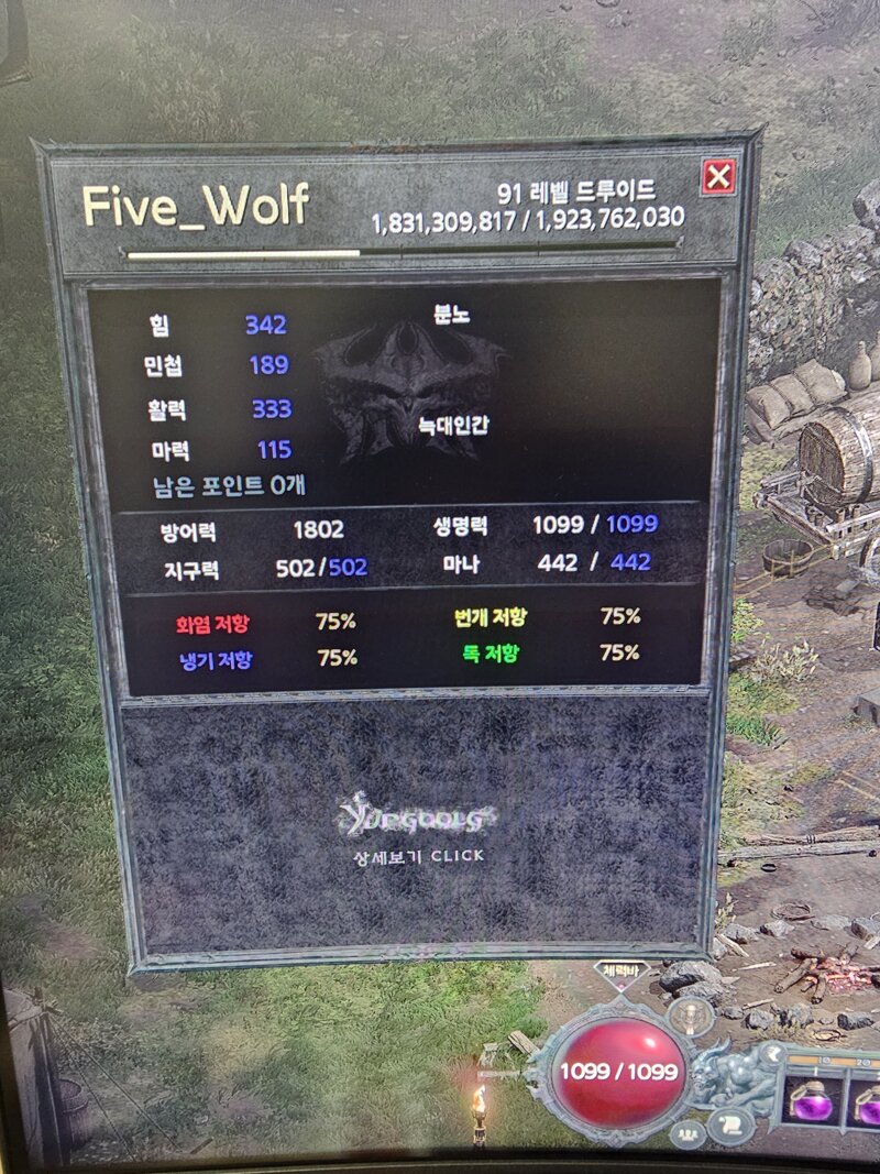 제 늑드루 소개 해봅니다~~ 디아블로2 드루이드 게시판 디아블로2 인벤