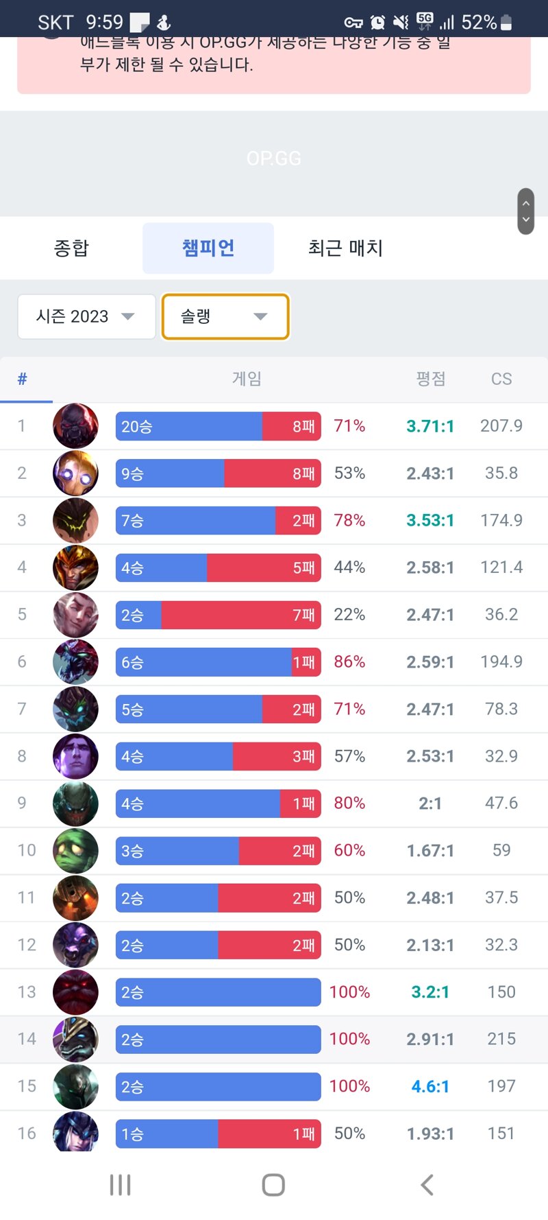 리그오브레전드 인벤 점수 패치하고 나같은 화사원은 ㅈㄴ 편해짐 Lol 탑 게시판