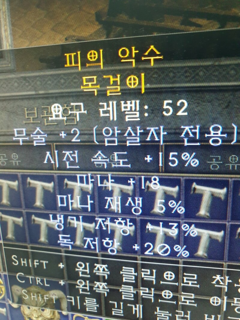 무술아뮬은 환인가요 디아블로2 득템and자랑 게시판 디아블로2 인벤