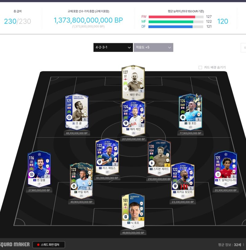 Fc 온라인 인벤 13조 잉글랜드 스쿼드 평가 Fc 온라인 인벤 자유게시판