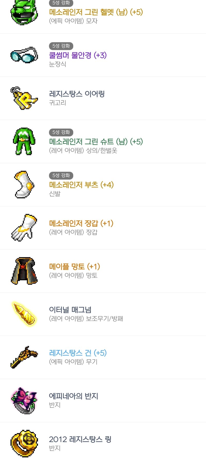 메이플스토리 인벤 스압 추억템좀 찾아봤는데 잡템밖에없네 메이플스토리 인벤 자유게시판