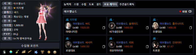 로스트아크 인벤 이자벨길드 길마 아테나지민 부캐 칼엘 쌀먹 로스트아크 인벤 서버 사건사고 게시판