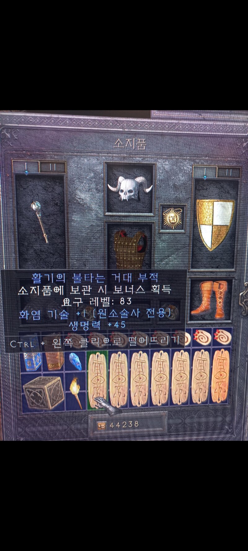 화염소서가 최고네요 디아블로2 원소술사 게시판 디아블로2 인벤