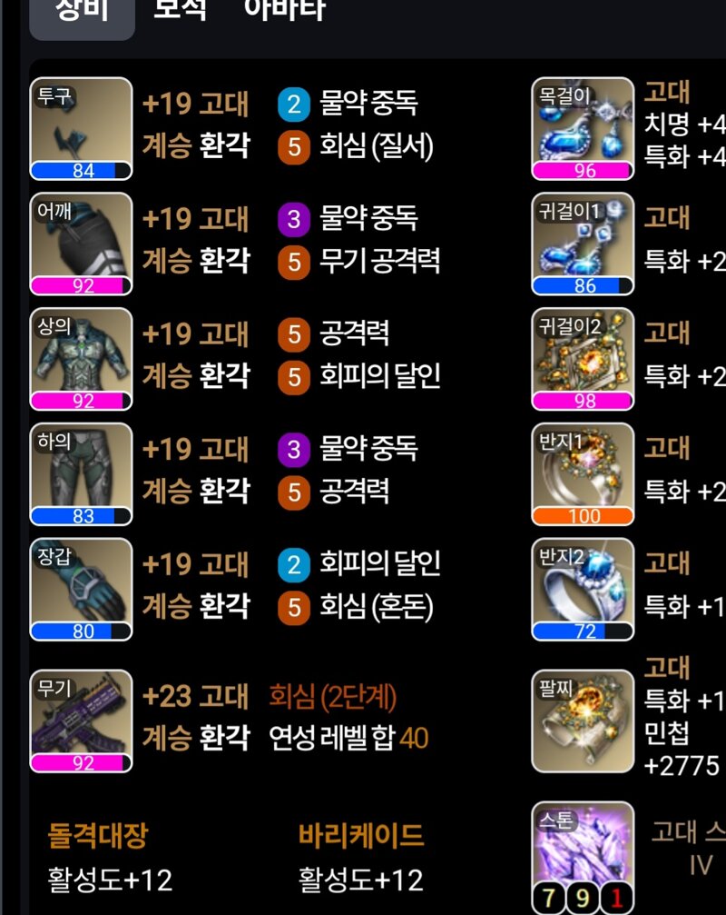 로스트아크 인벤 회심 40 달성했습니다 로스트아크 인벤 스카우터 게시판