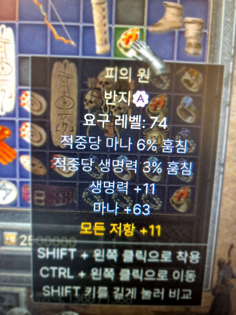 패캐가 없어 좀 아쉬운 링 디아블로2 득템and자랑 게시판 디아블로2 인벤