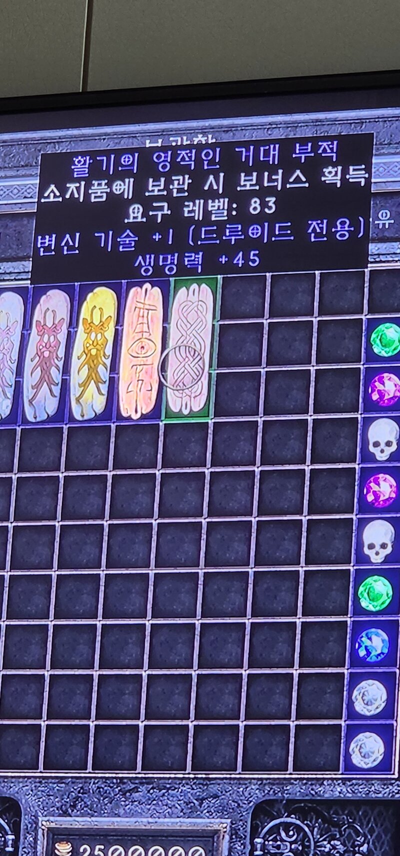 큐빙으로뽑은 변신피참 디아블로2 드루이드 게시판 디아블로2 인벤