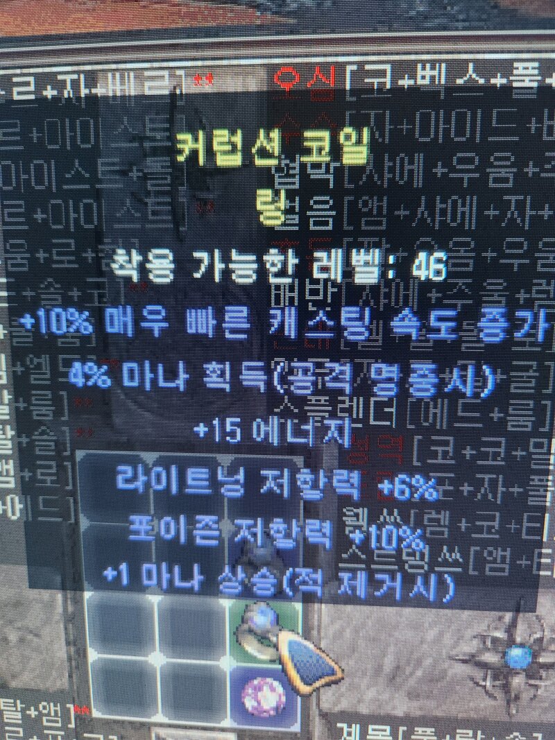 반지 두점 감정 부탁드립니다 디아블로2 득템and자랑 게시판 디아블로2 인벤