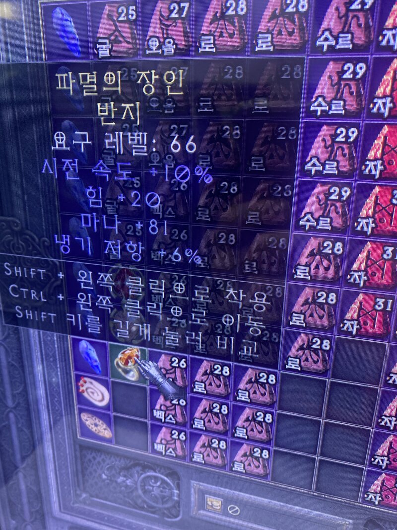 반지 몇개 봐주세용d 디아블로2 득템and자랑 게시판 디아블로2 인벤