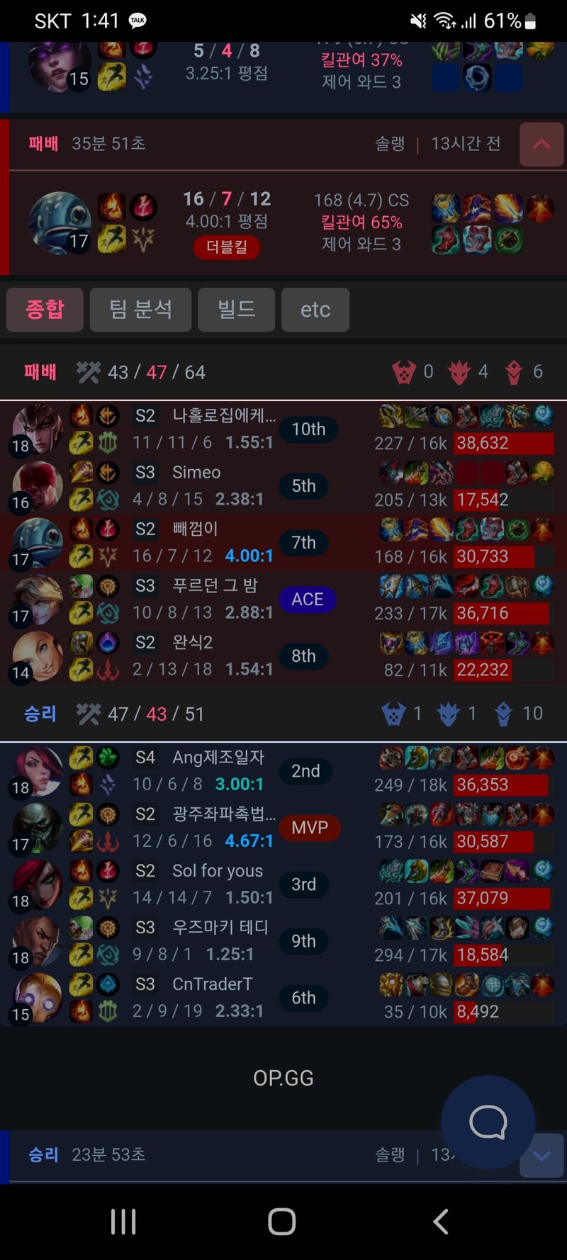 리그오브레전드 인벤 피즈로 리안드리 가도되나요 Lol 미드 게시판